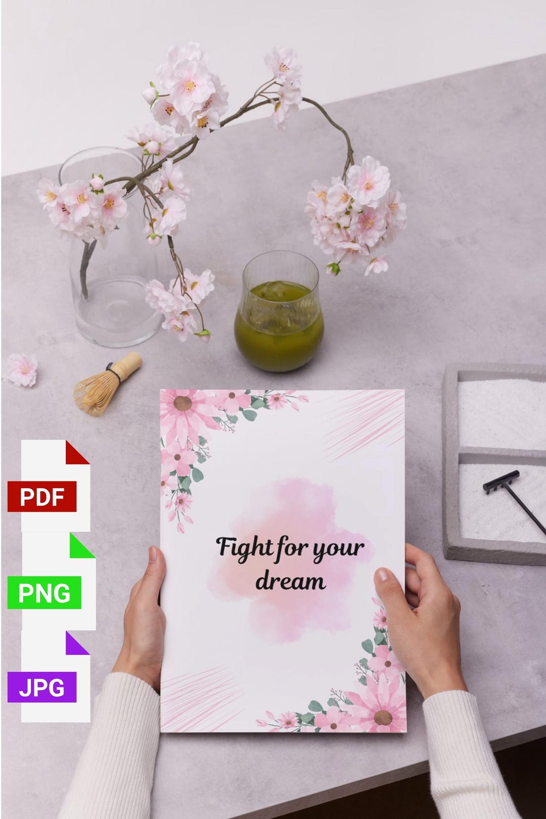 Fight for Your Dream - Motivational Wall Art – Printable Quote Poster ...