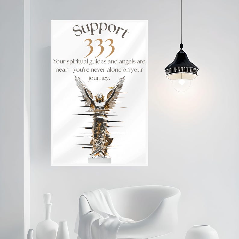 Angel Numbers Poster Set: Spiritual Minimalist Wall Art (digital ...