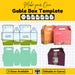 Gable Box Template Bundle: 3 Sizes, Canva & SVG (digital File) - Etsy