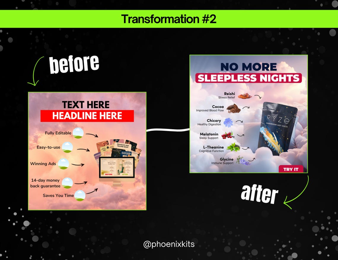 1000+ Meta Ad Templates Canva Bundle: PLR MRR (digital Download) - Etsy