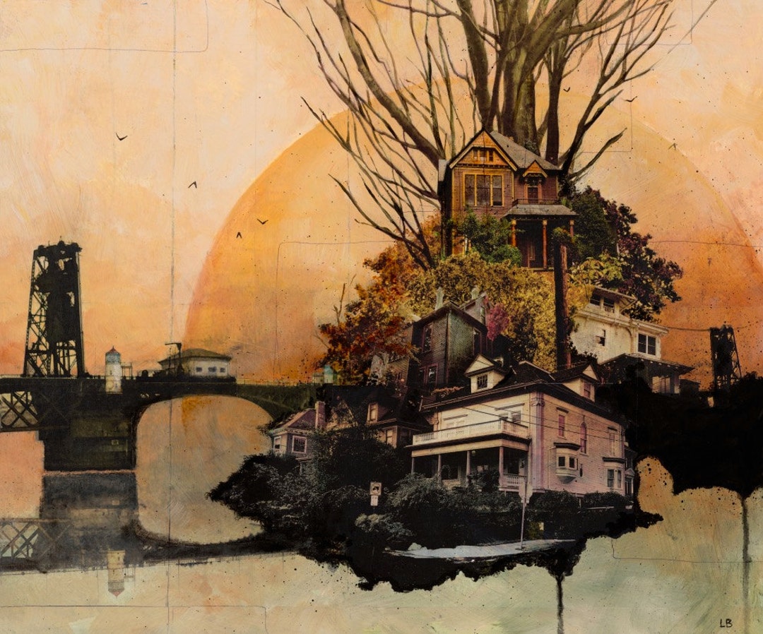 Northwest PDX - Cityscape Art Lithograph - 16x20" - Signed by the ...