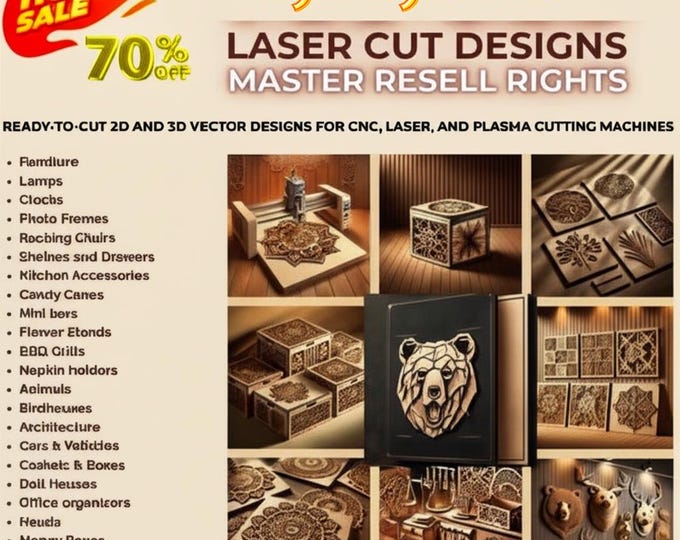Laser Cut Mega Bundle: 2500+ Engraving SVG Files for CNC - Multi-layer ...