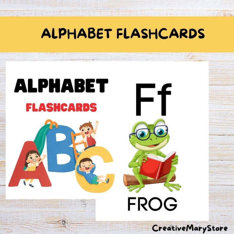 Alphabet Flashcards A-Z | Printable Letters for Kids | Phonics and ...