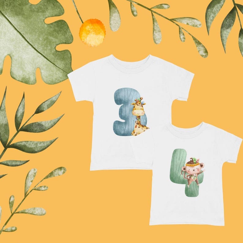 Safari Numbers Clip Art | SVG PNG PDF Bundle | Printable Numbers 0-9 ...