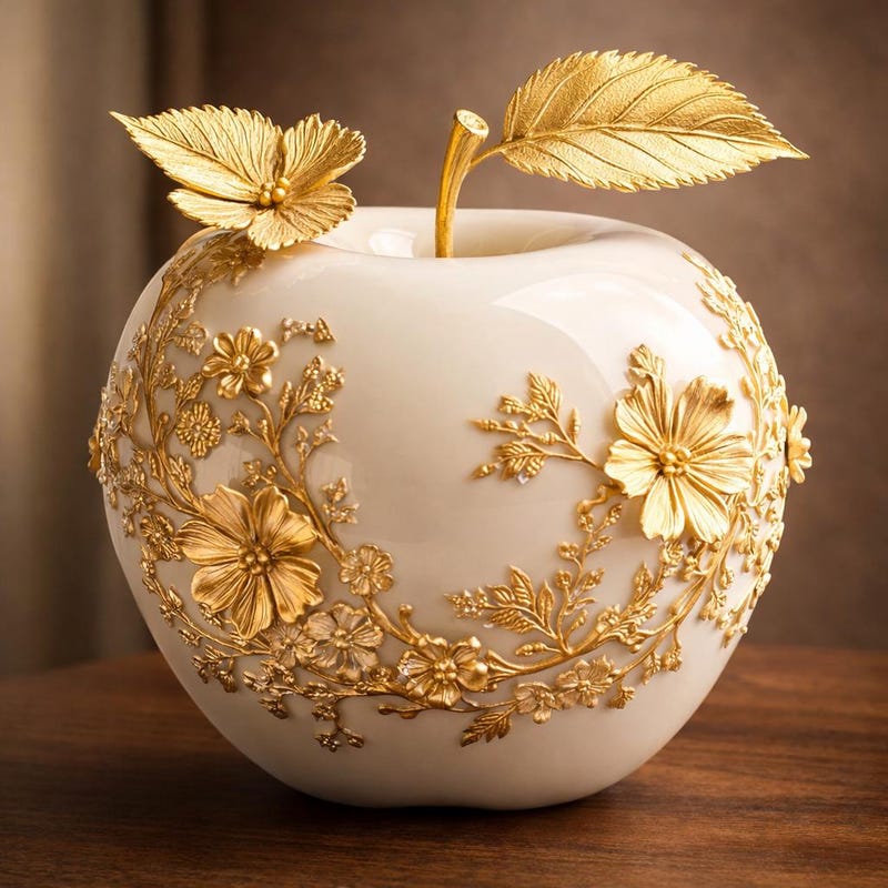 Silver Fruit Sculptures - Etsy