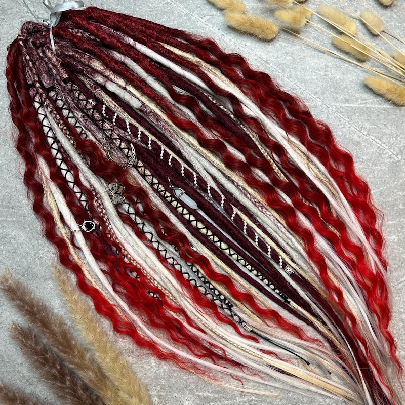 Red Dreadlocks - Etsy