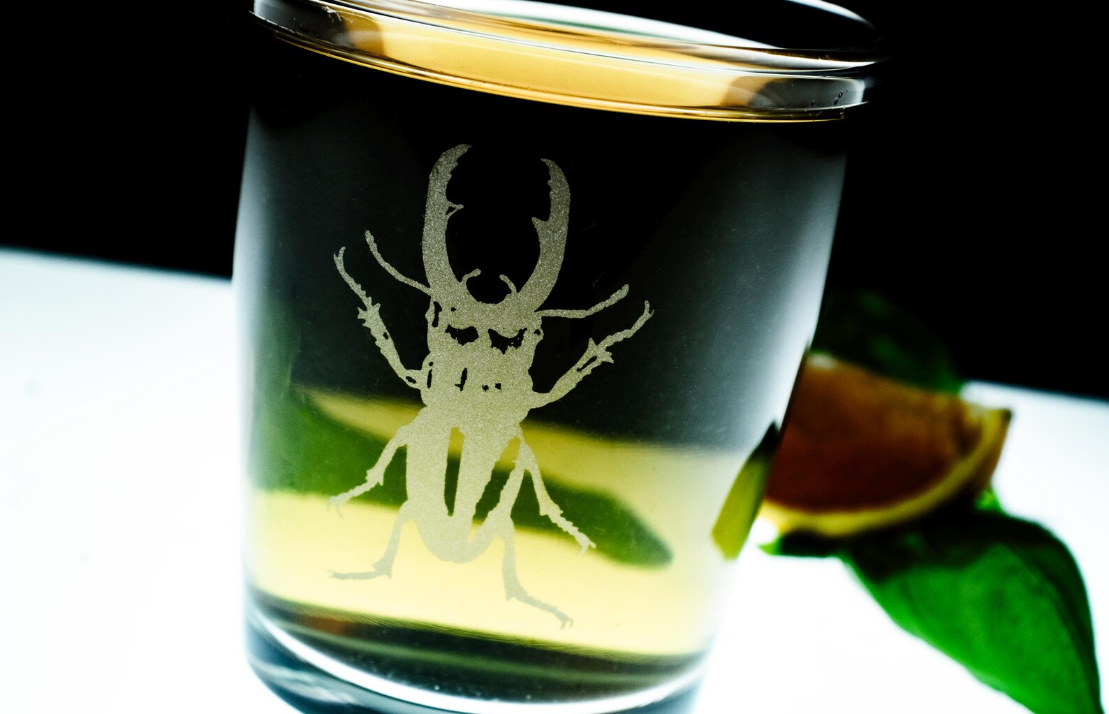 Hand Etched Beetle Whiskey Glass - Bug Insect Cup - Etsy