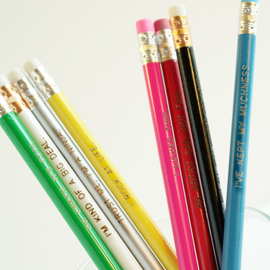 Pencil Gift Set Choose Your Phrase - Etsy