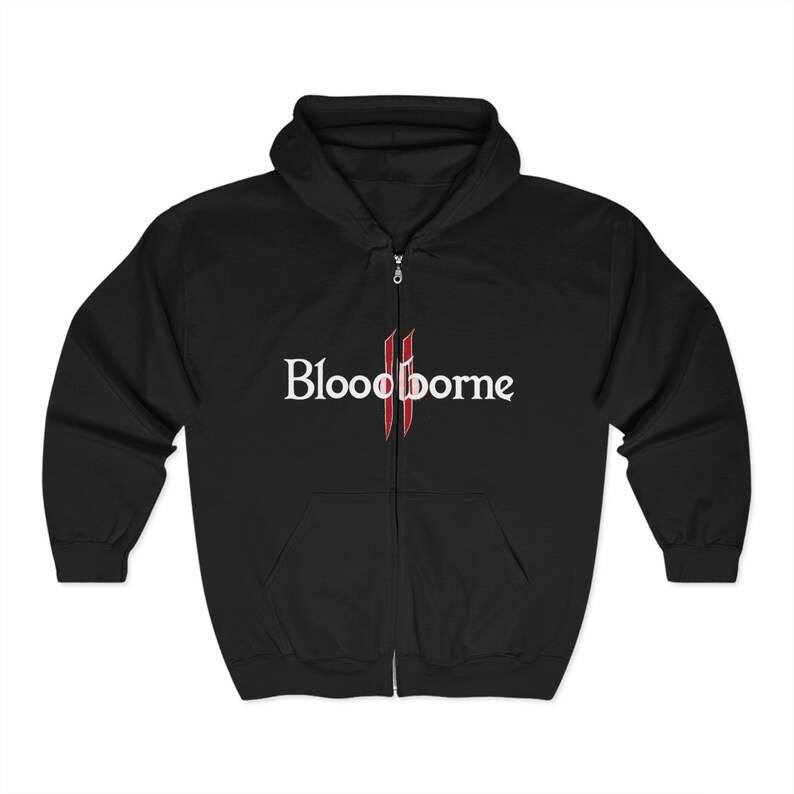 Bloodborne Fantasy Full Zip Hoodie, Dark Souls Inspired Jacket, Gothic ...