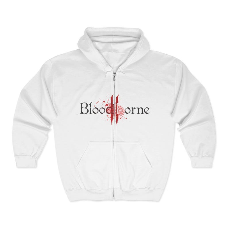 Bloodborne Fantasy Full Zip Hoodie, Dark Souls Inspired Jacket, Gothic ...