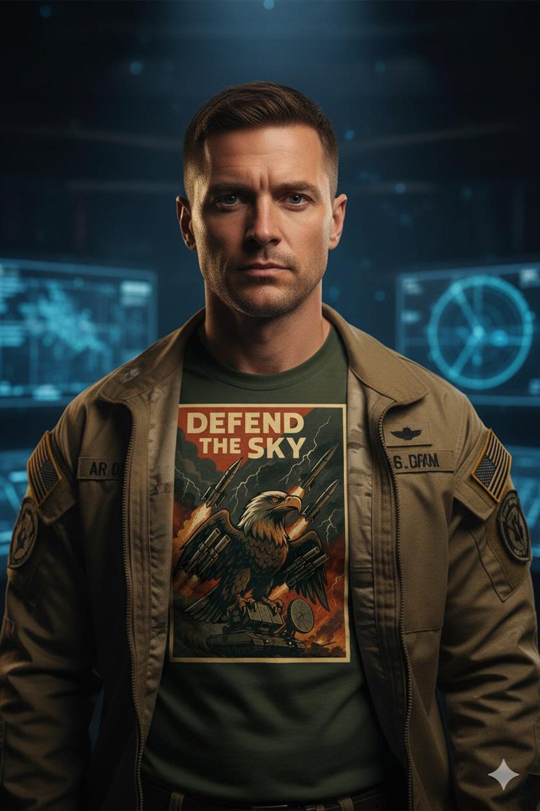 HAWK Missile Graphic Tee: Military Propaganda Style, Patriotic Apparel ...