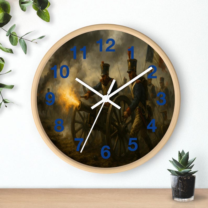 Napoleonic Artillery Clock: French Military History Decor - Etsy