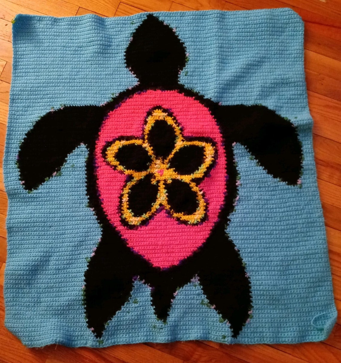 CROCHET Graph With Instructions PATTERN Tropical Sea Turtle | Etsy