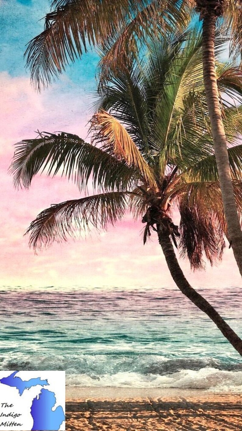 Palm Trees, Ocean PATTERN for Cross Stitch, PDF Digital Download - Etsy