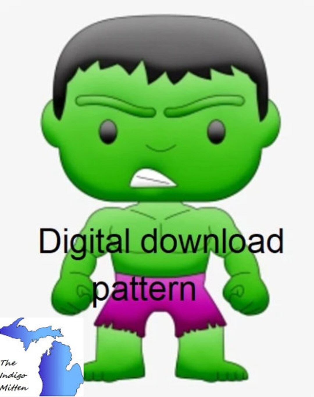 Green Muscle Guy PATTERN for Crochet, PDF Digital Download - Etsy