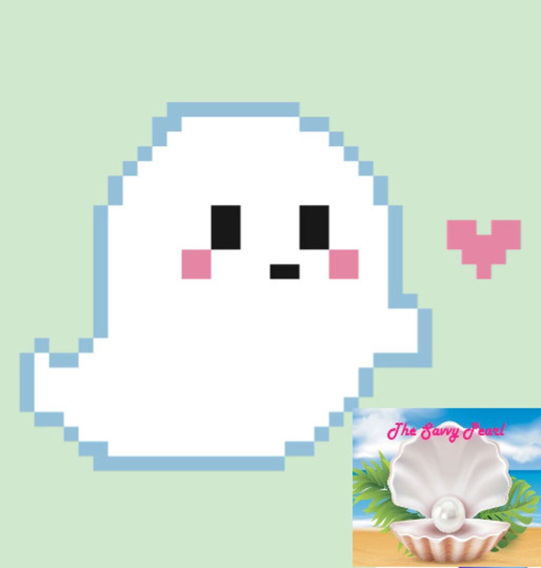 C2C Crochet PATTERN, Corner to Corner, Friendly Ghost for Afghan, Pdf ...