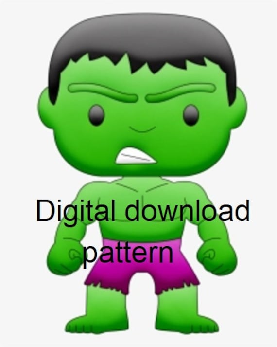 CROCHET Graph With Instructions PATTERN Green Muscle Guy for | Etsy