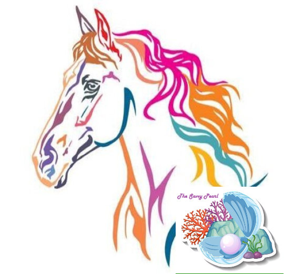 CROCHET Graph With Instructions PATTERN, Colorful Horse for Afghan, Pdf ...