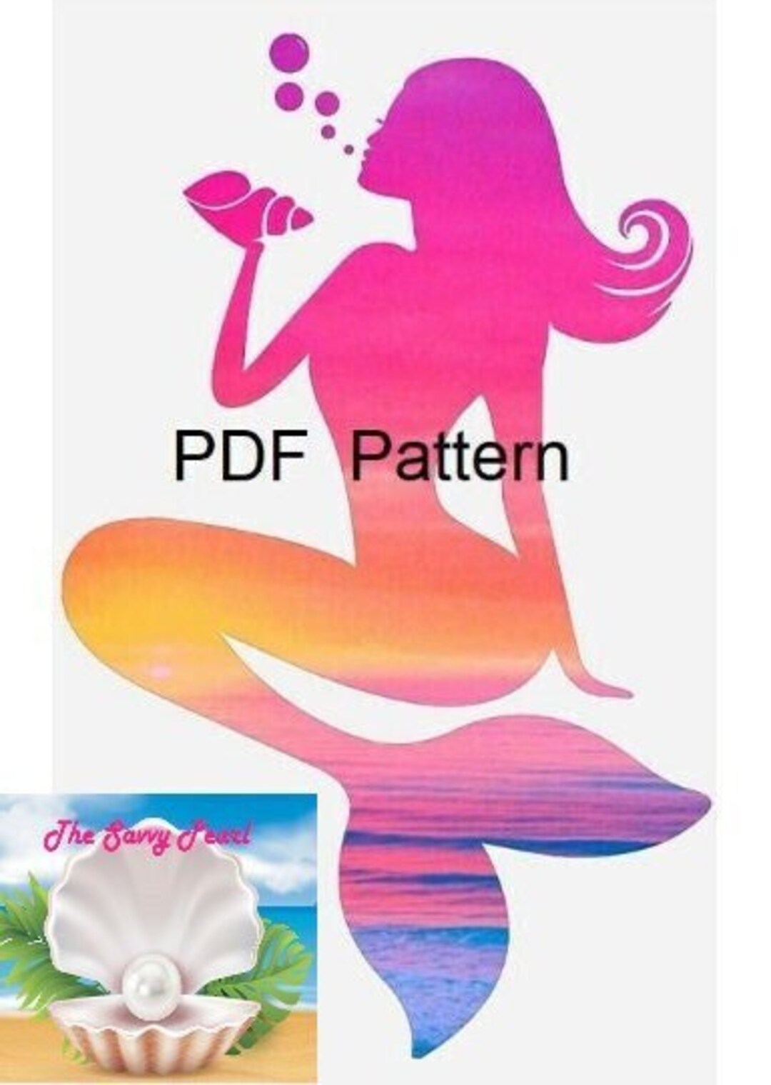 CROCHET Graph With Instructions PATTERN, Sunset Mermaid for Afghan - Etsy