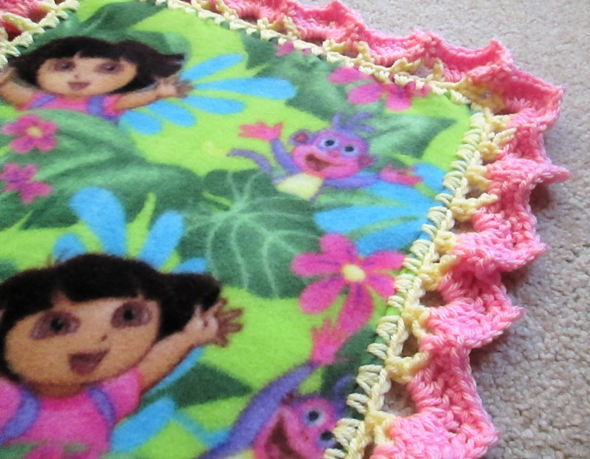 Dora The Explorer lovey mini blanket security blanket | Etsy