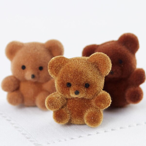 Flocked Bears - Etsy