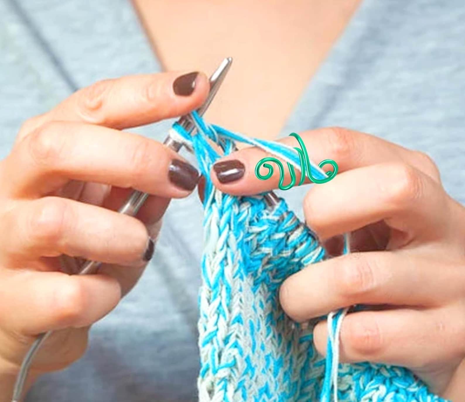 Crochet or Knitting Tension Ring, Holds Yarn While You Work, Choose ...
