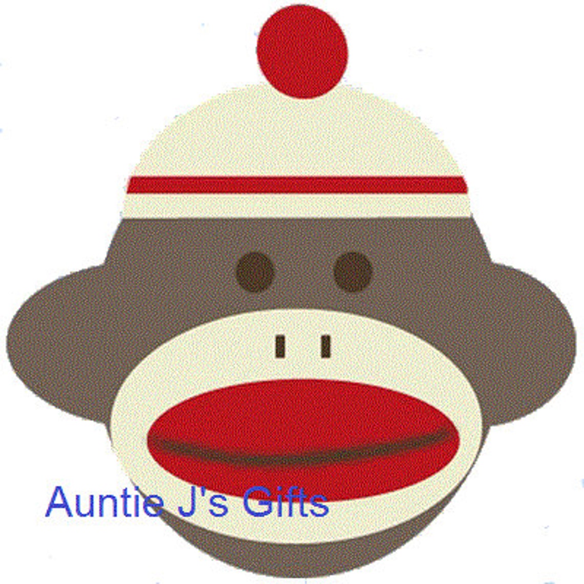 CROCHET GRAPH PATTERN Sock Monkey Face for Afghan | Etsy