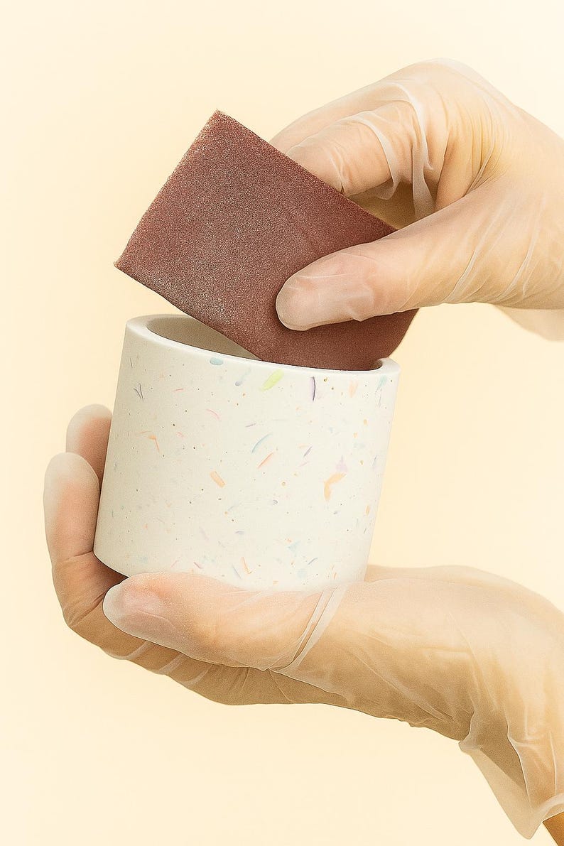 DIY Terrazzo Planter Kit Birthday Gift Eco Resin Pot Craft for Plant ...