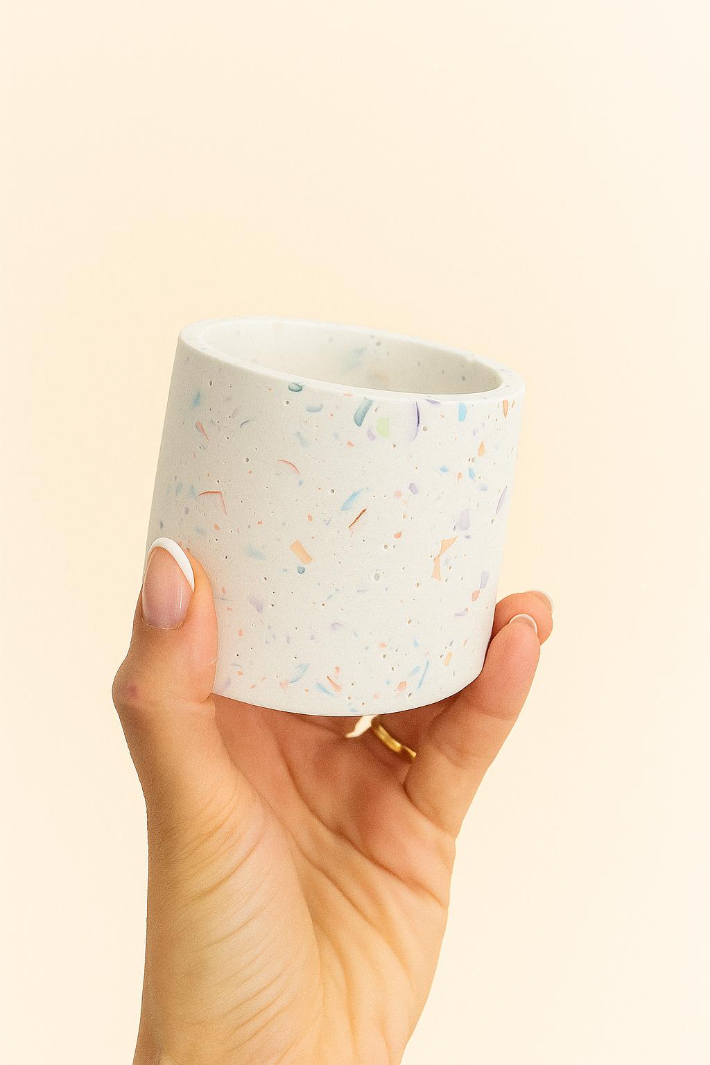 DIY Terrazzo Planter Kit Birthday Gift Eco Resin Pot Craft for Plant ...