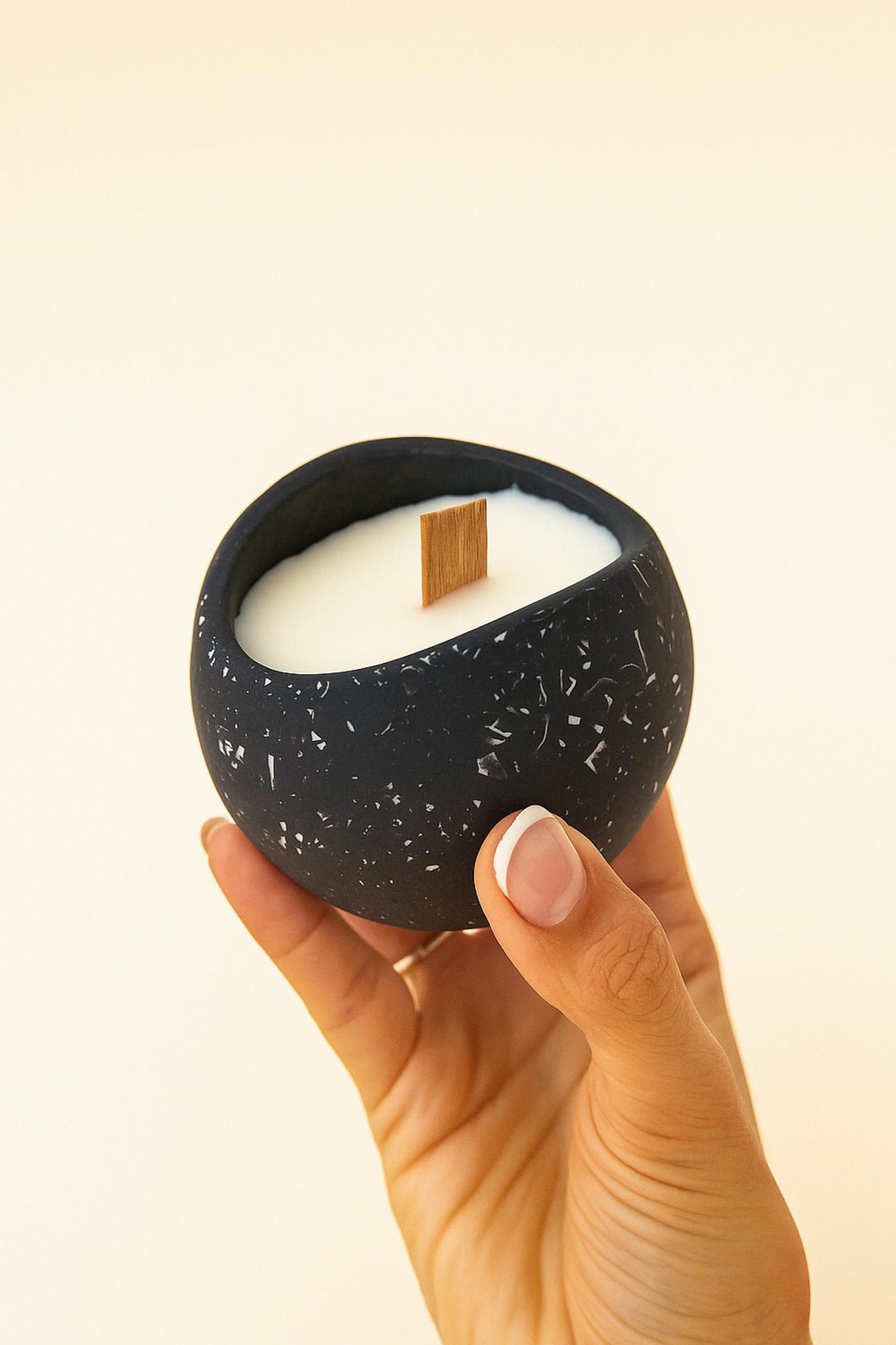 DIY Black Terrazzo Candle Making Kit: Modern Craft, 4 Scents - Etsy