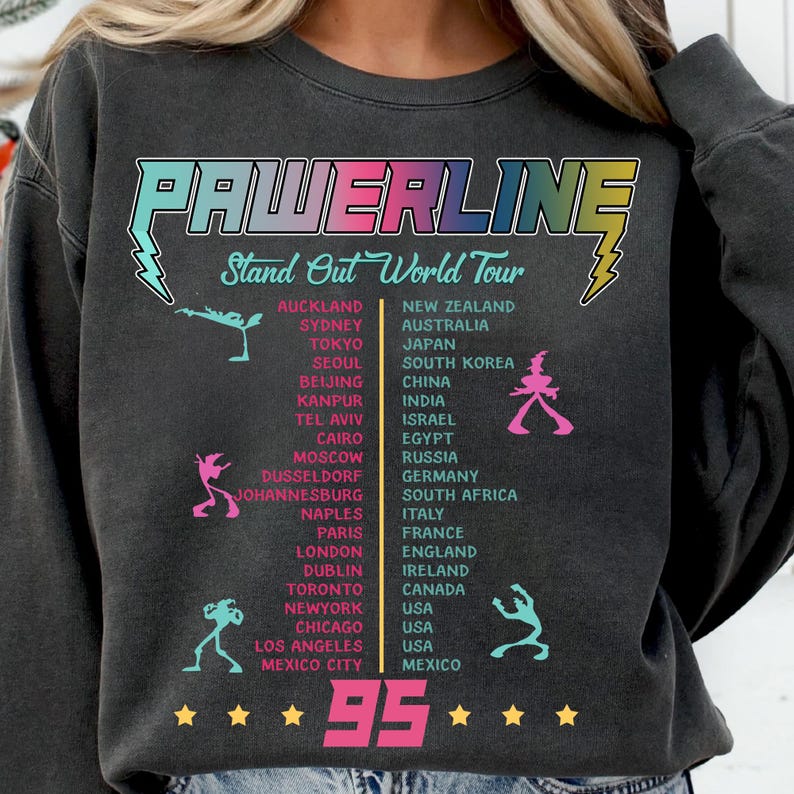 Powerline Stand Out Tour 95 Poster Png, Vintage Disney A Goofy Movie ...