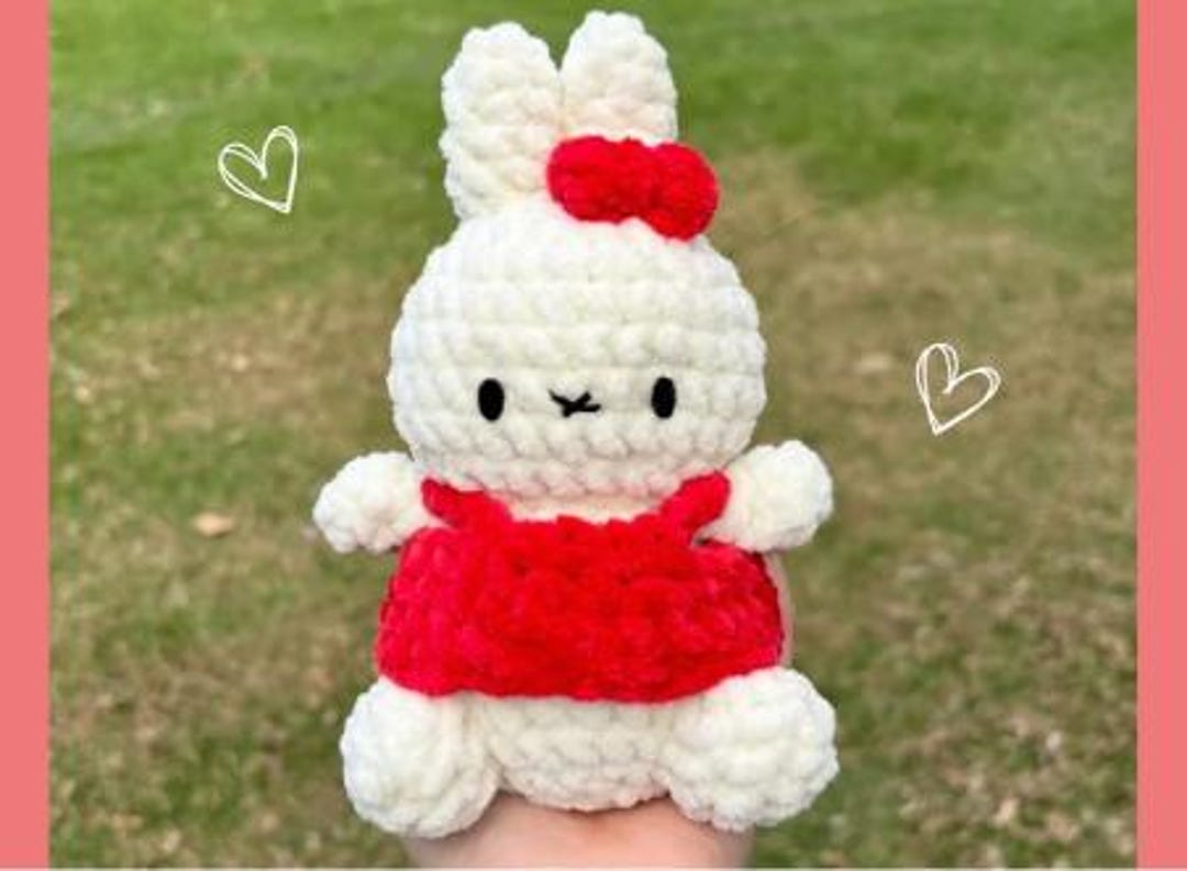 Miffy Crochet Pattern PDF, Amigurumi Bunny Crochet Pattern, Easy Miffy ...