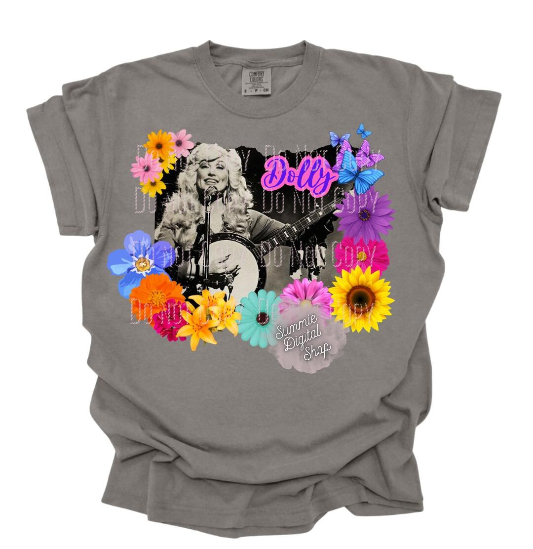 Dolly, Country Music, PNG, Floral, DTF, Trending, New Music, Country ...