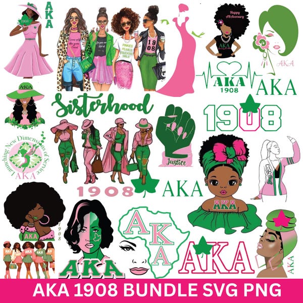 Aka Sorority Svg - Etsy
