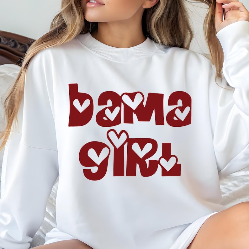 Alabama SVG Bundle: Crimson Football, State Outline, Love Designs - Etsy
