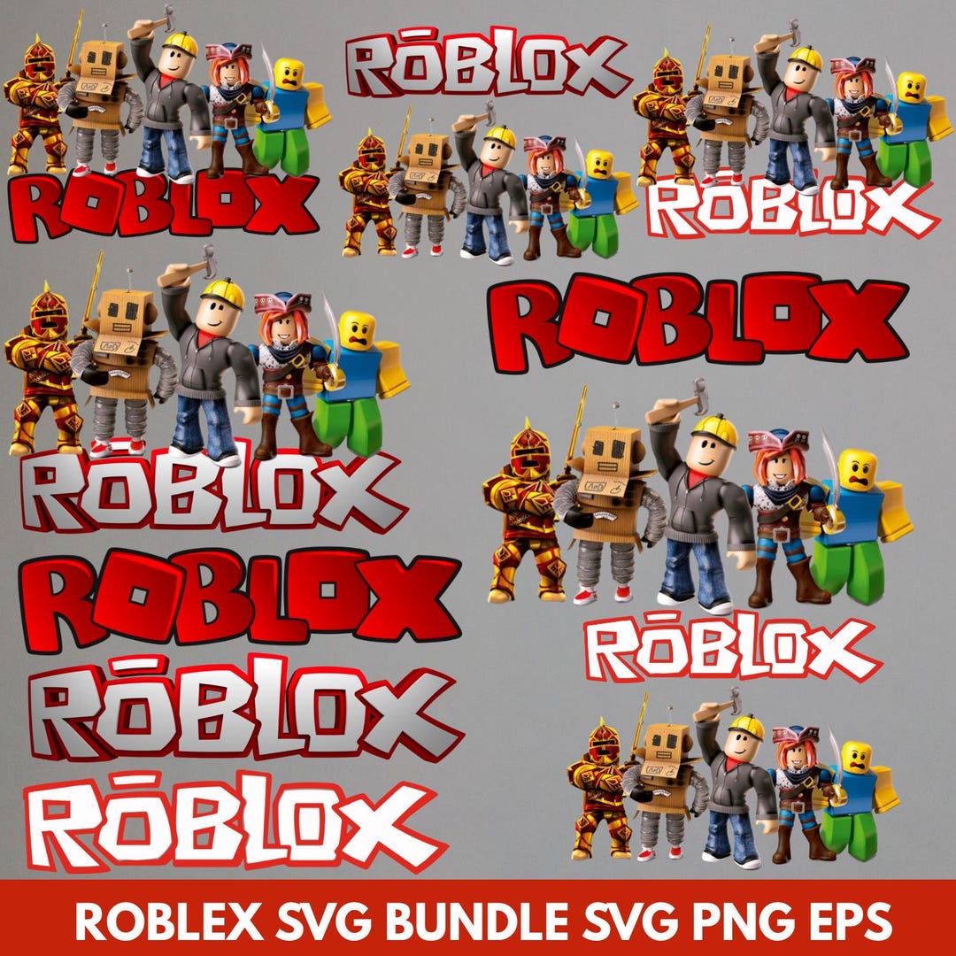 Roblox SVG Bundle, Gaming Font, Character Clipart (svg, Png, Eps) - Etsy