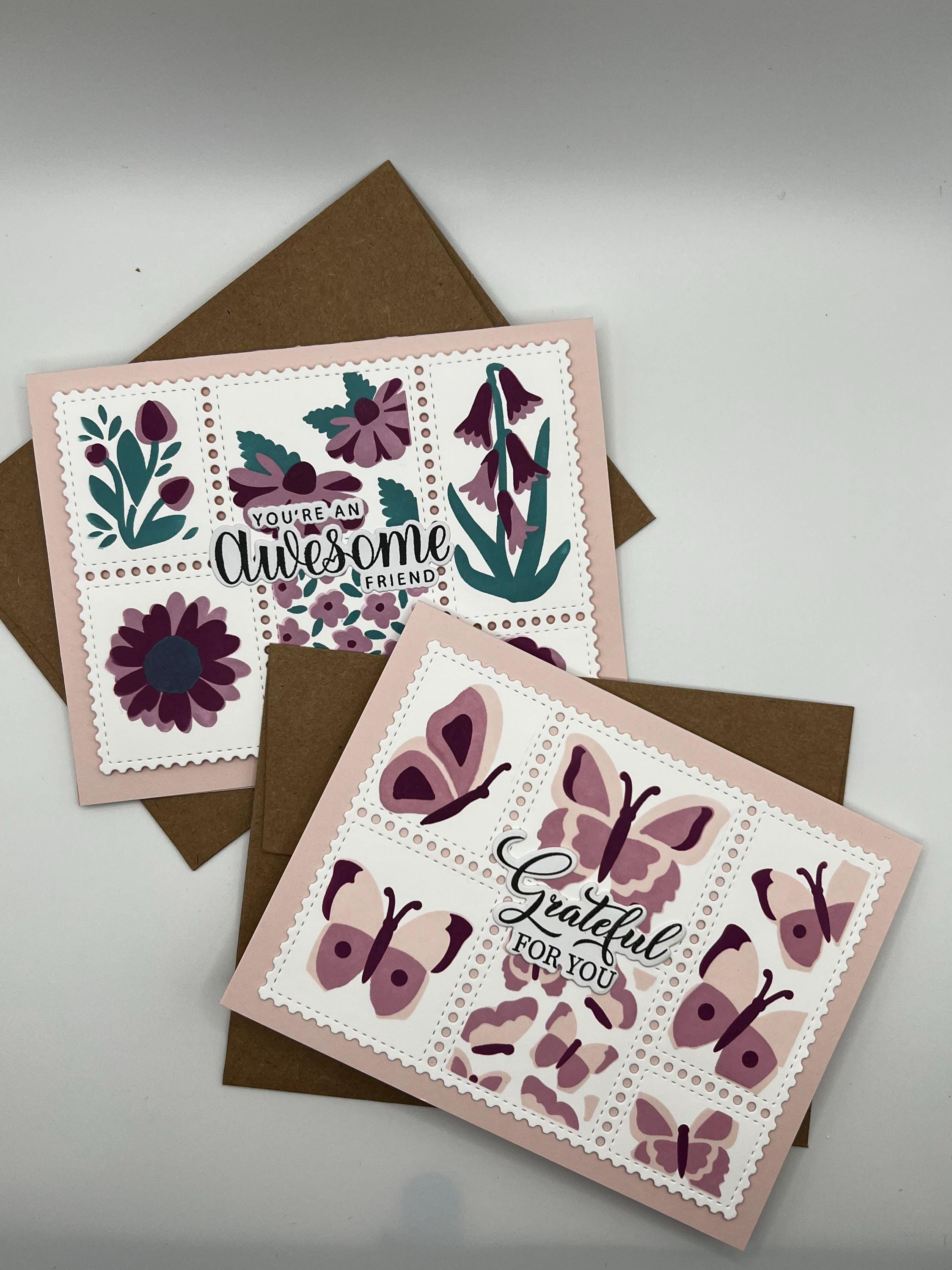 Set of 2 Handmade Friendship Greeting Cards - Etsy
