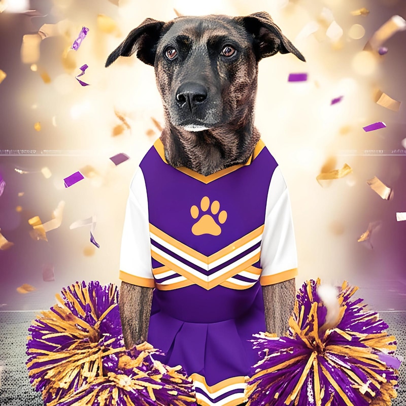 Dog as Cheerleader - Etsy