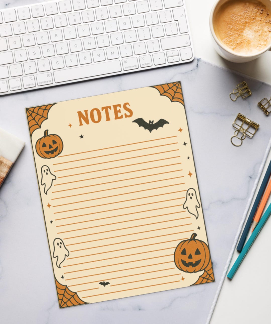 Vintage Halloween Notepad: Ghosts, Pumpkins & Spooky Decor - Etsy
