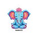 Namaste Elephant Sticker, Boho Decor, Yoga Gifts, Meditation ...