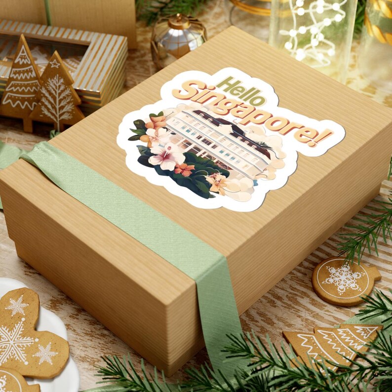 Hello Singapore Kiss-cut Stickers | Travel Decor, Laptop Stickers, Gift ...