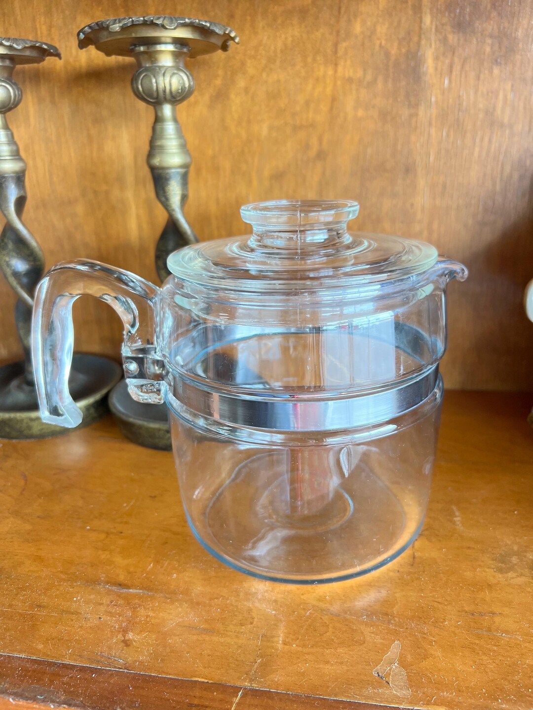 Vintage Pyrex Flameware Glass Coffee Maker Pot Percolator 6-cup 7756-B ...