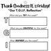 TGIF Reflection Worksheet - Etsy