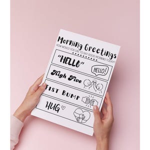 Morning Greetings Poster - Etsy