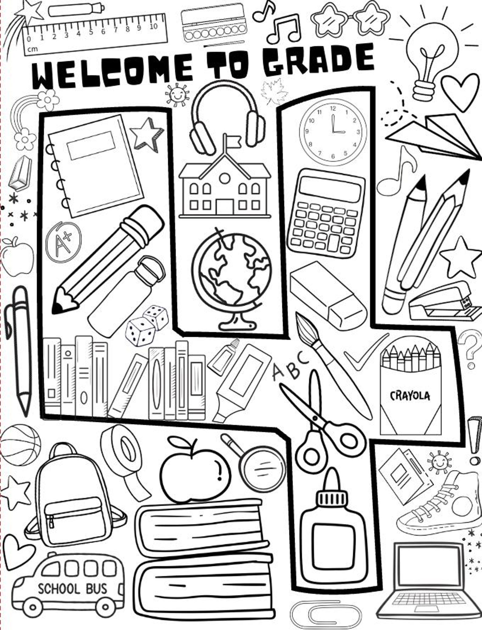 Mindful Colouring Pages: Back to School - Grades 2-6 (digital Download ...