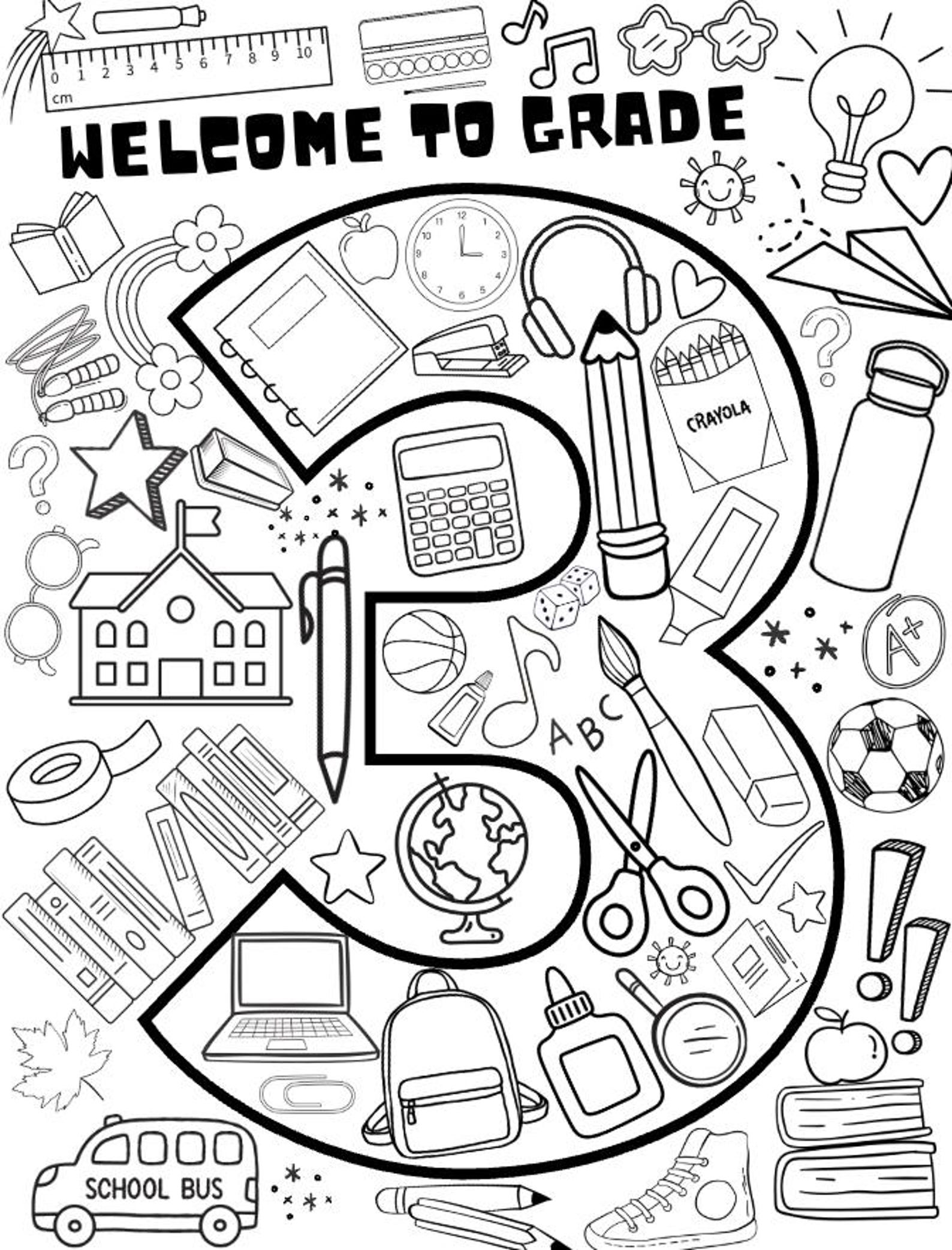 Mindful Colouring Pages: Back to School - Grades 2-6 (digital Download ...