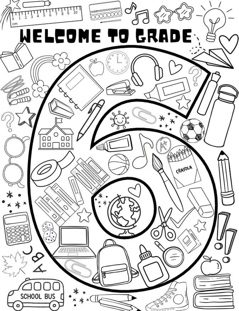 Mindful Colouring Pages: Back to School - Grades 2-6 (digital Download ...