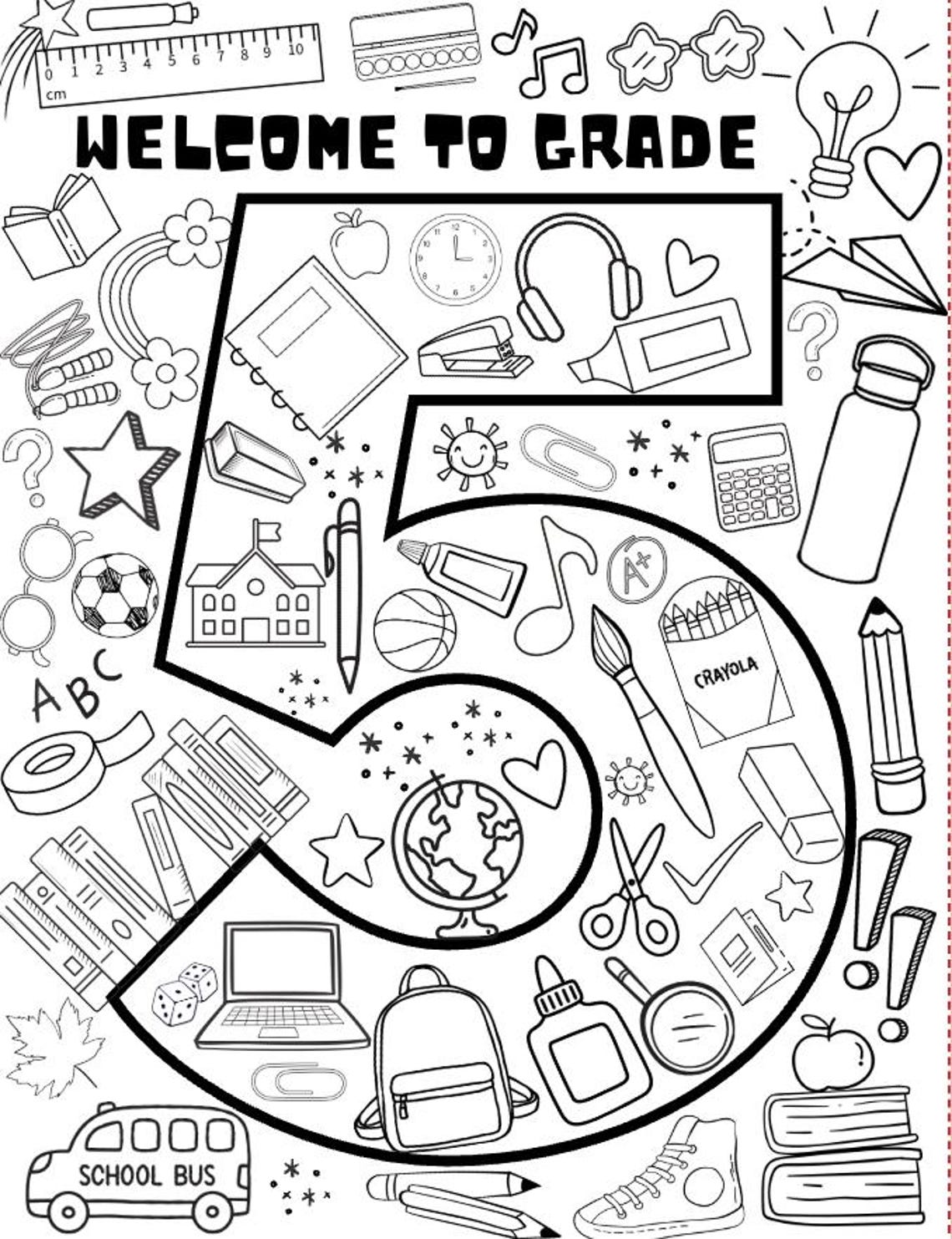 Mindful Colouring Pages: Back to School - Grades 2-6 (digital Download ...