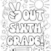 Peace Out Mindful Colouring Pages - End of Year Grades 1-6 - Etsy