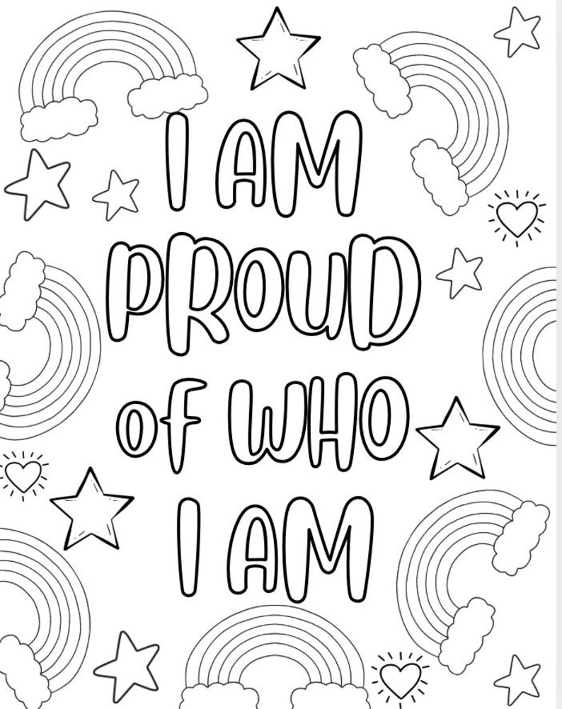 GSA / LGBTQ+ Pride Mindful Colouring Page Bundle - Etsy